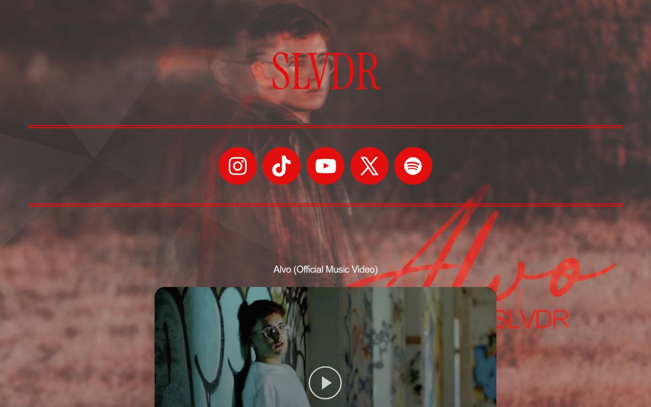 SLVDR — Site Oficial | Artista Português